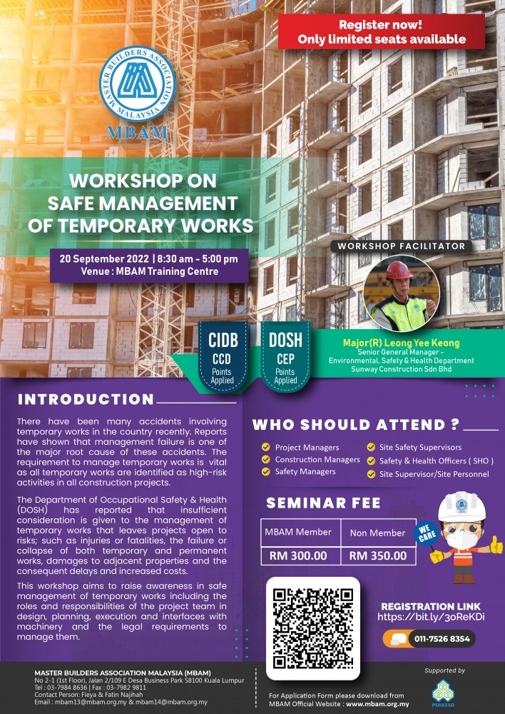 Workshop on Safe Management of Temporary Works