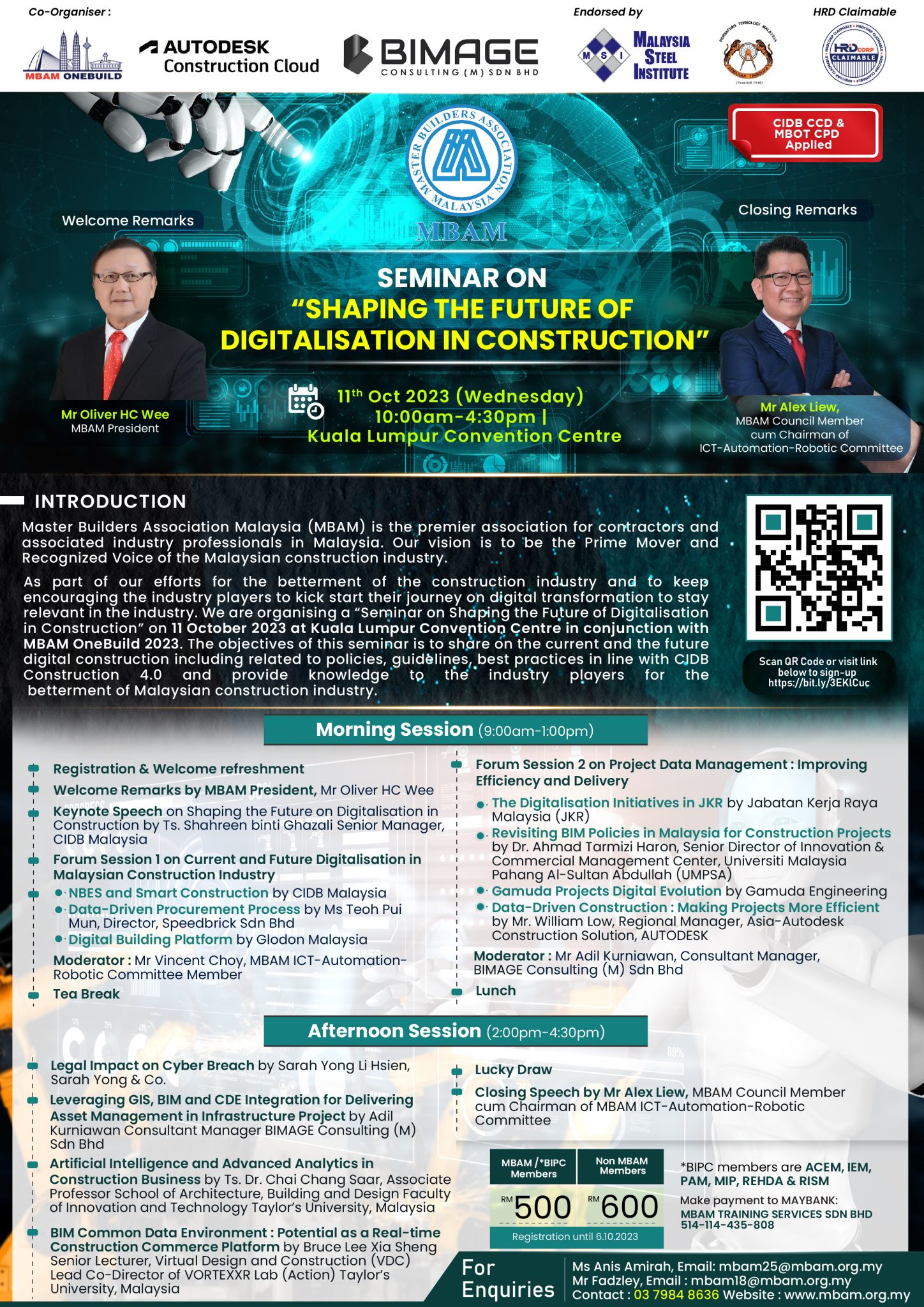 SEMINAR ON SHAPING THE FUTURE OF DIGITALISATION IN CONSTRUCTION