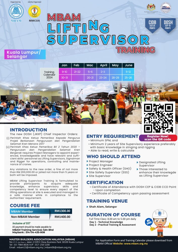 MBAM Lifting Supervisor Training