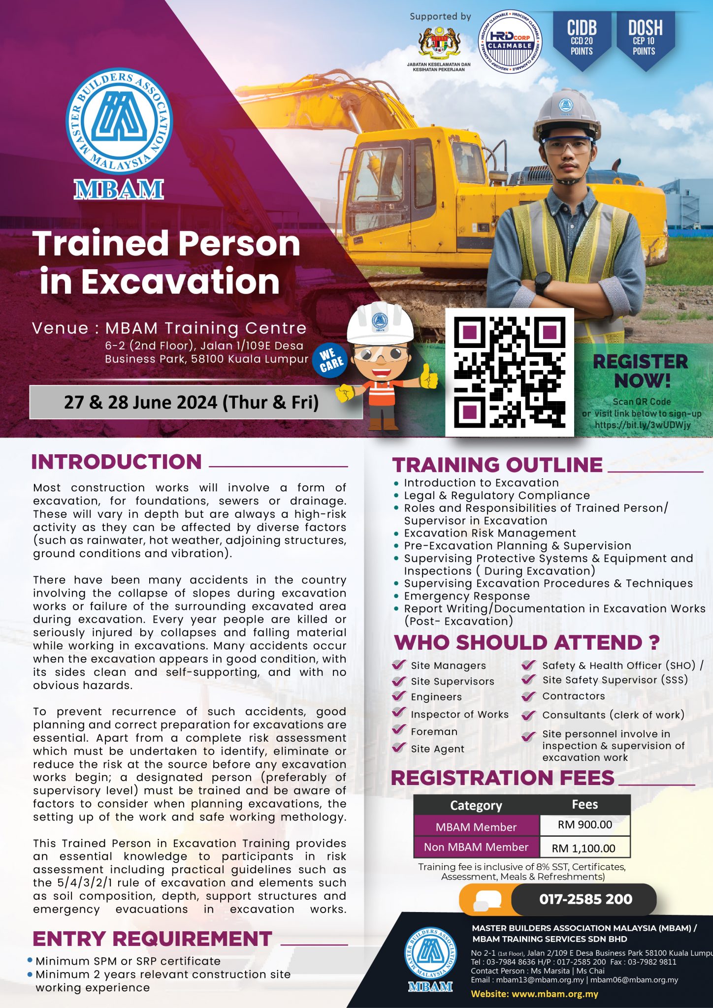 Trained Person in Excavation Training
